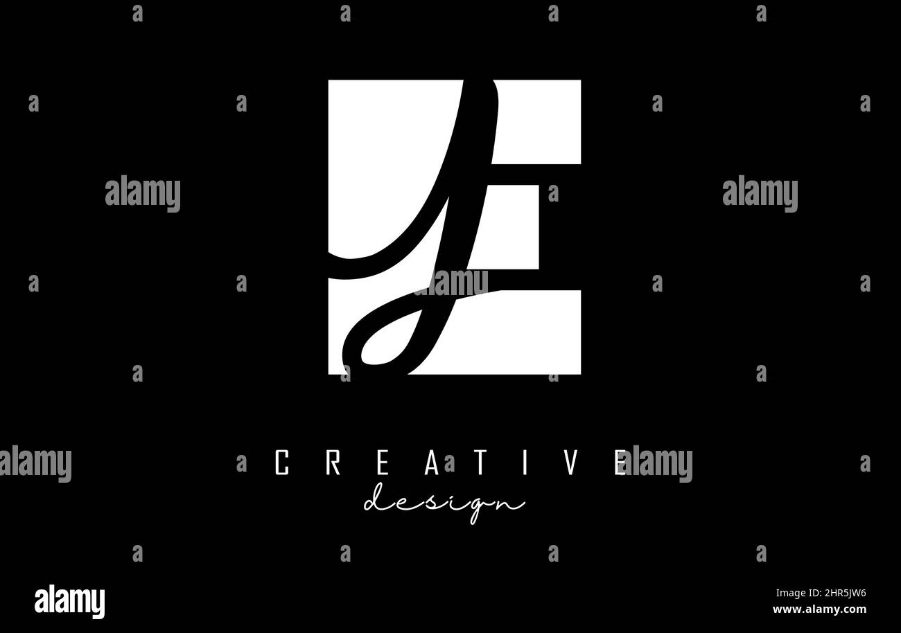 Black and white EY Letters logo with negative space. Letters E and Y ...