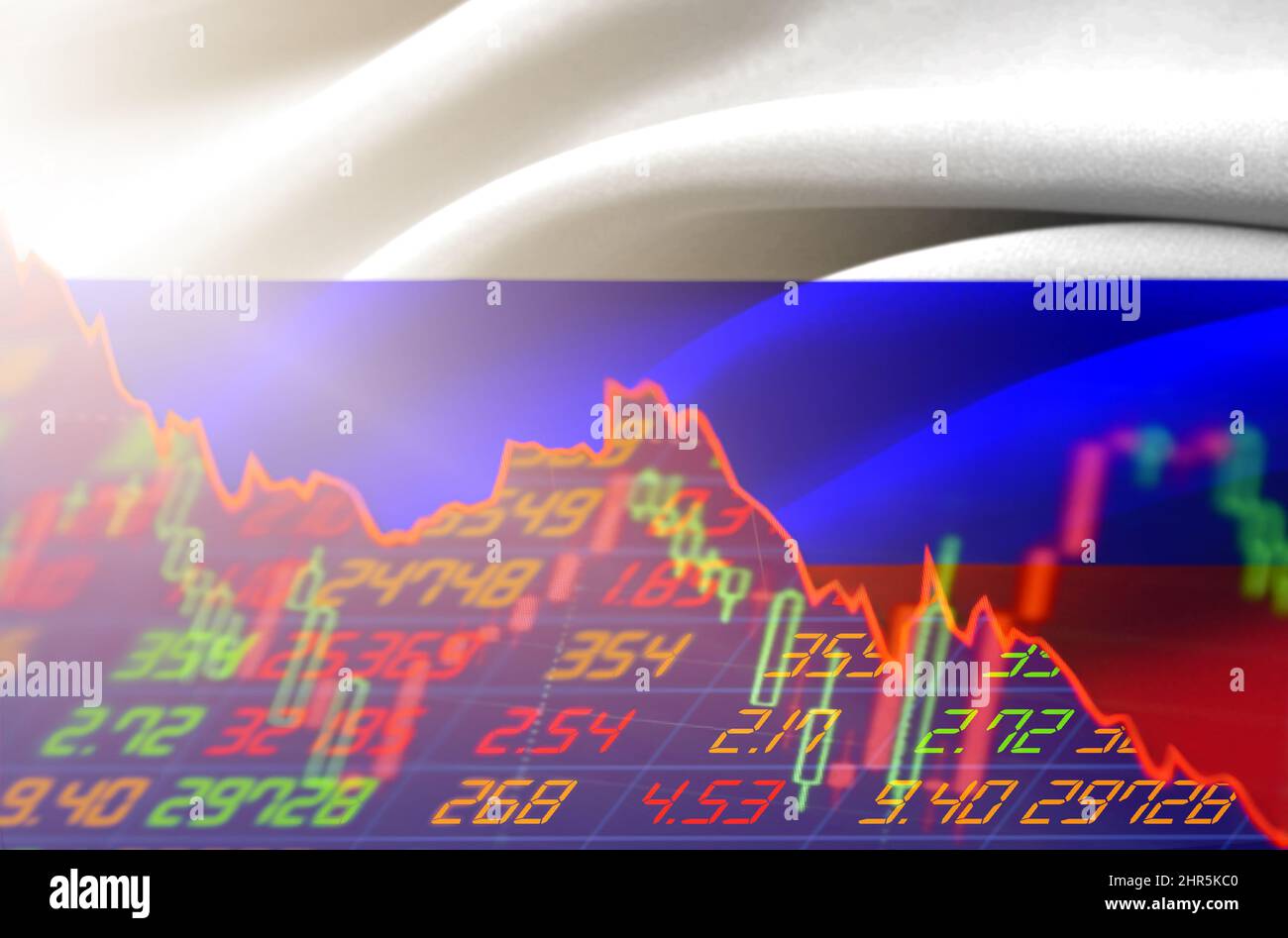 concept Stock exchange market business Downtrend line graph stock ...