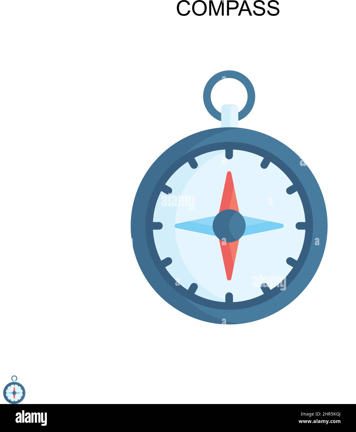 Compass Simple vector icon. Illustration symbol design template for web mobile UI element Stock ...