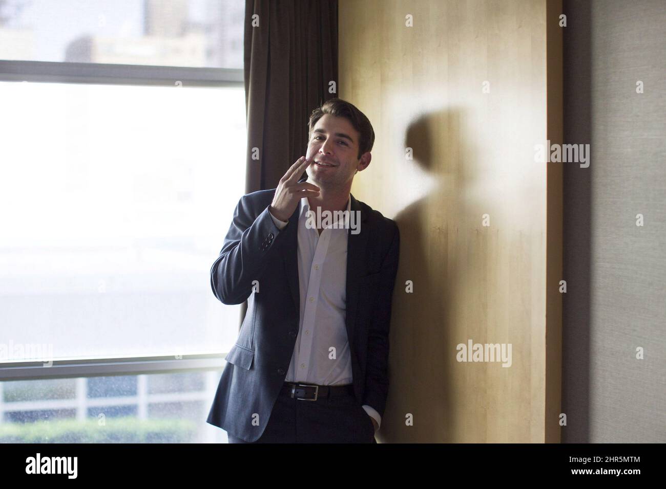 Actor James Volk is pictured in a Toronto hotel room as he promotes the ...