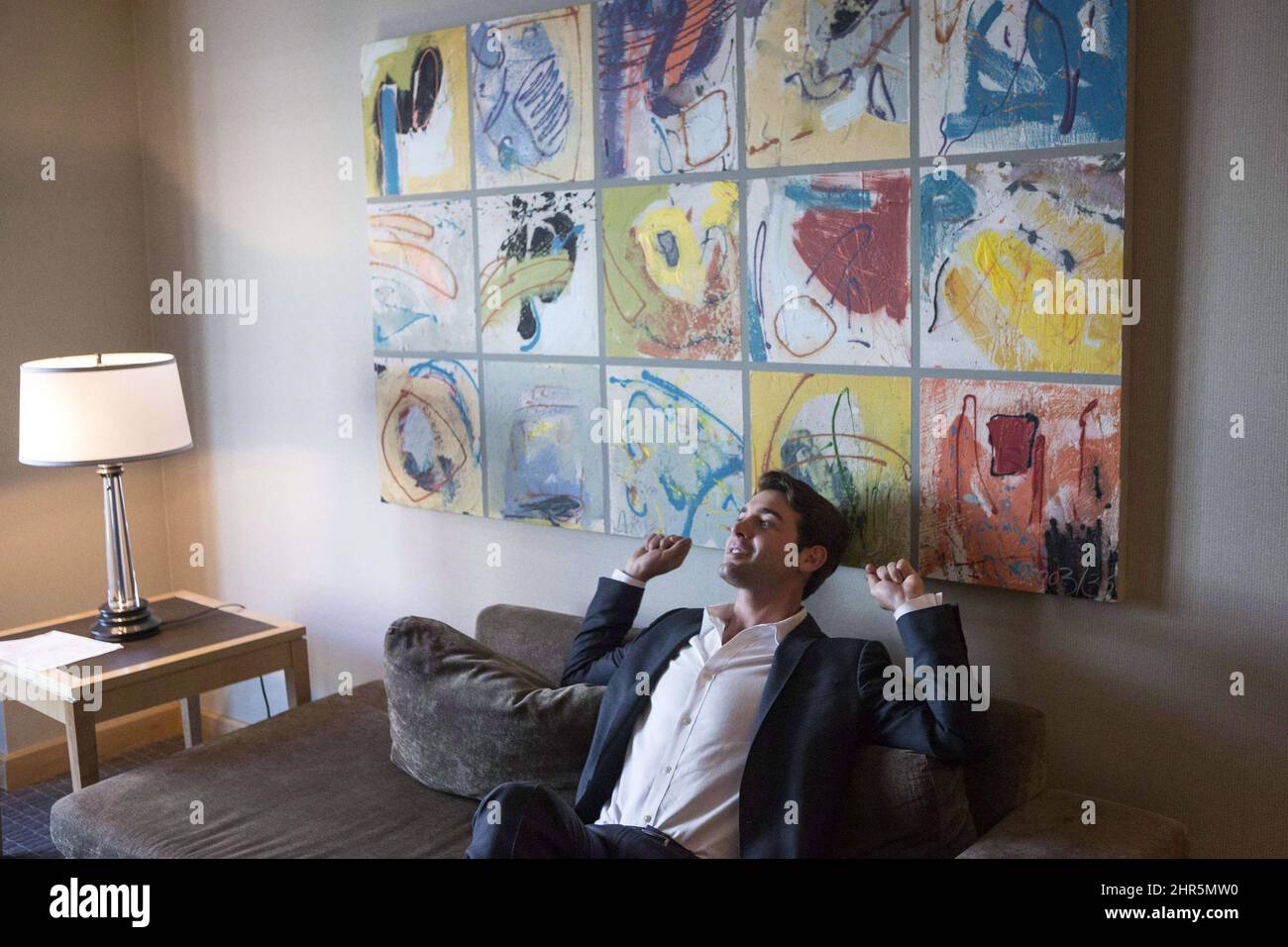 Actor James Volk is pictured in a Toronto hotel room as he promotes the ...