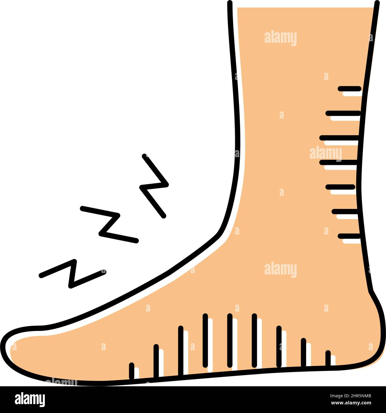 diabetic foot care color icon vector illustration Stock Vector Image ...