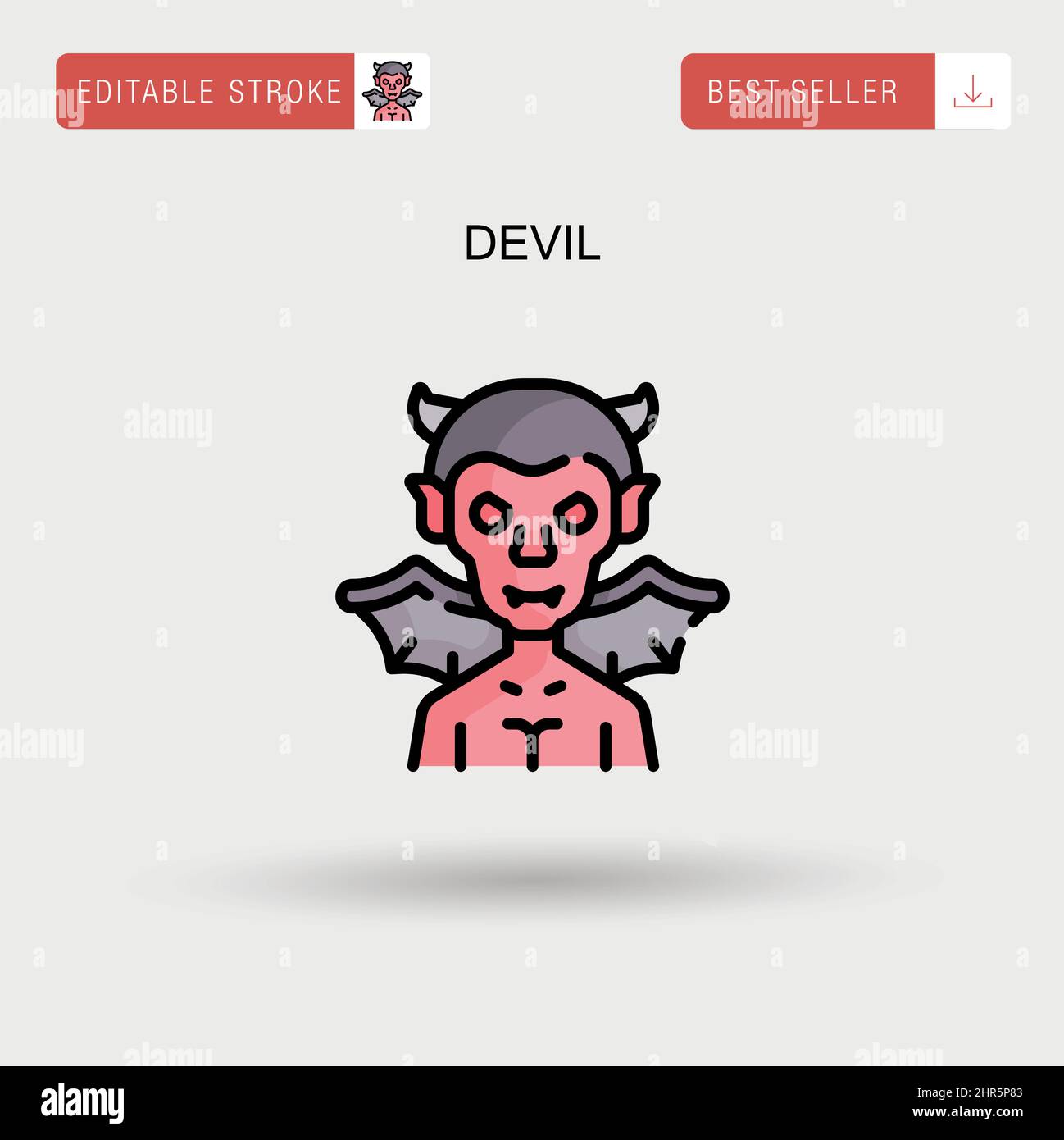 Devil is evil Stock Vector Images - Alamy