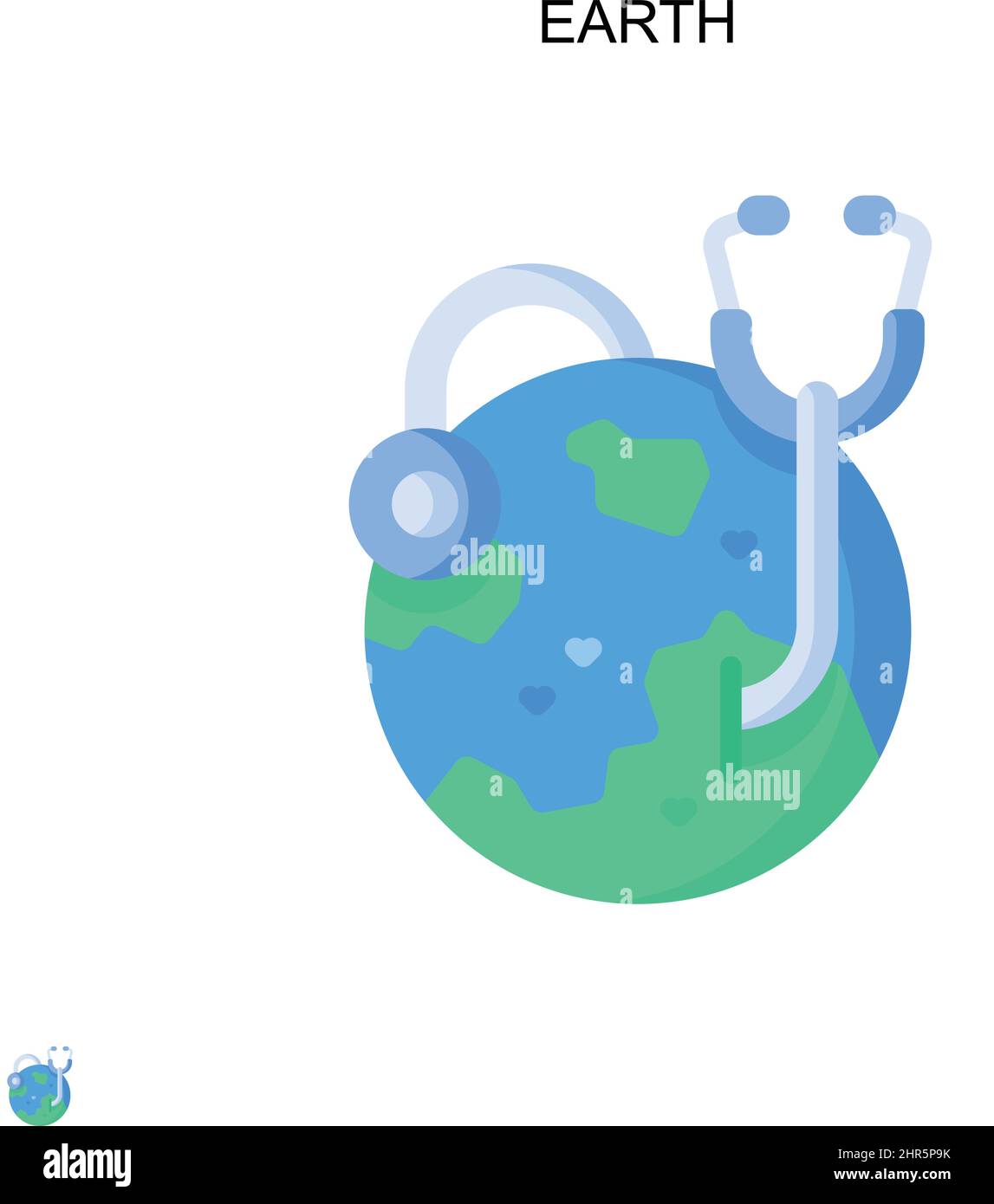 Earth Simple vector icon. Illustration symbol design template for web ...