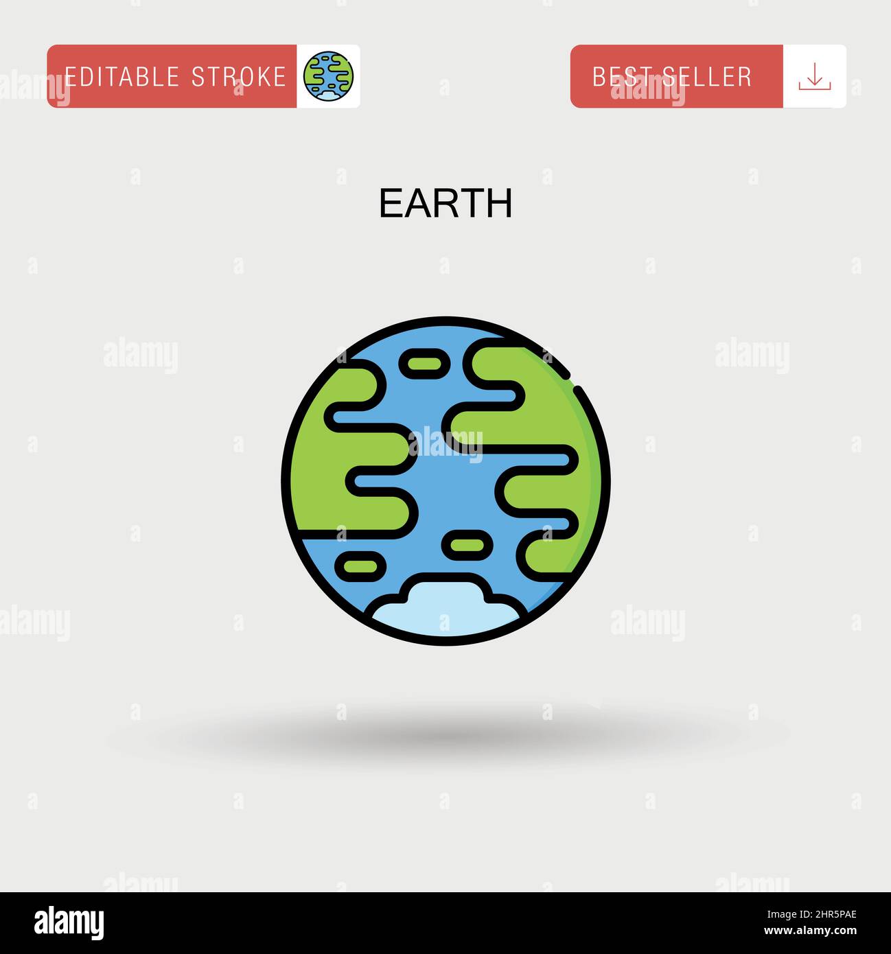 Earth Simple vector icon Stock Vector Image & Art - Alamy
