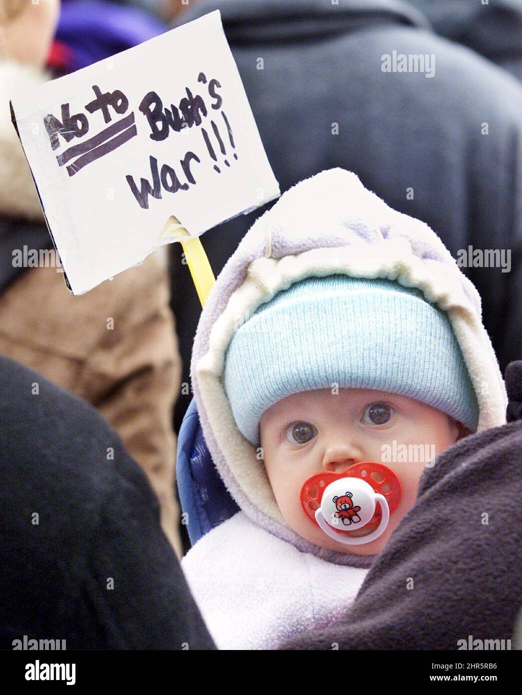 PA PHOTOS/CP - UK USE ONLY: Keilidh Corkill, eight months, attends a ...