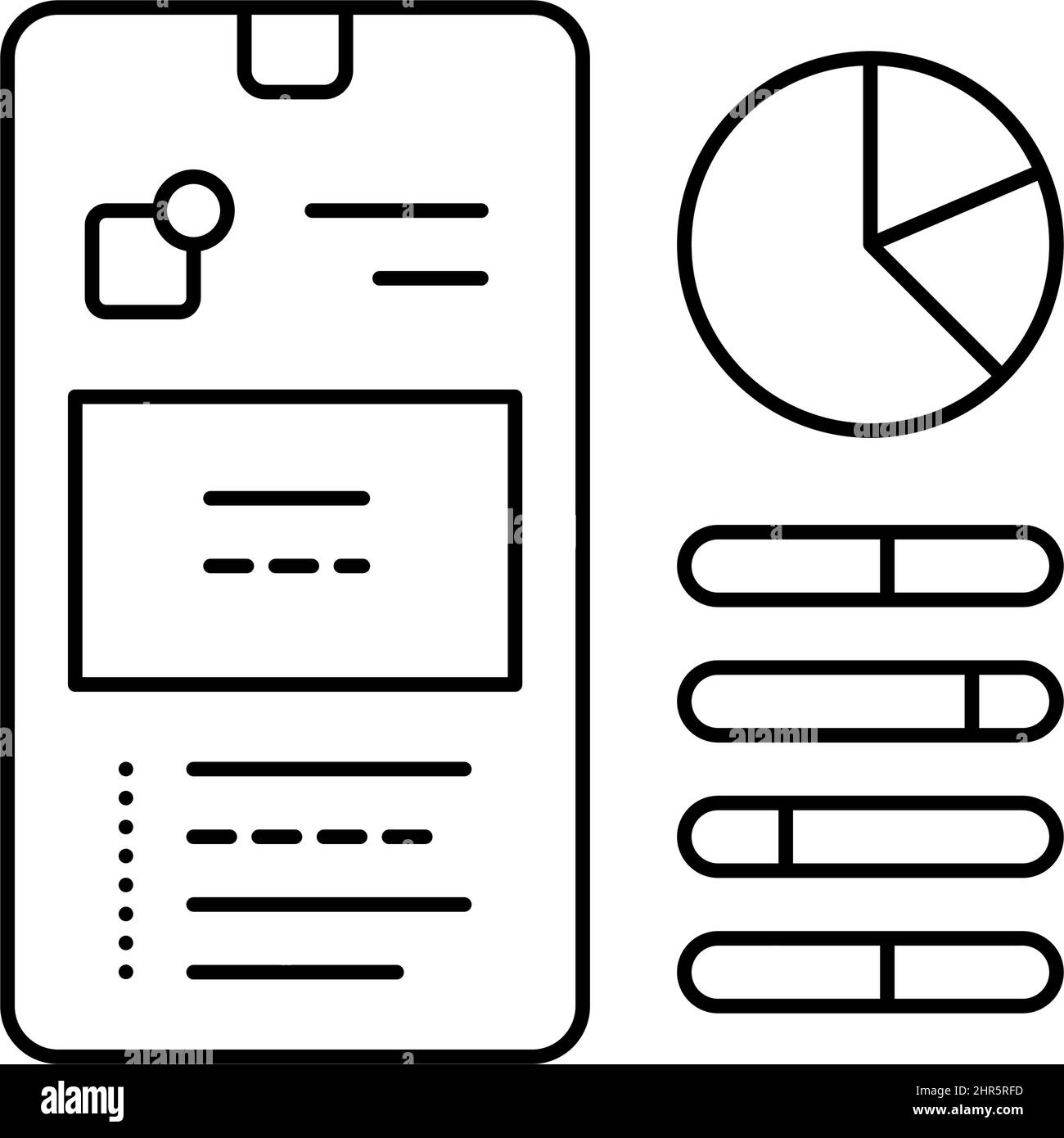 smartphone optimize line icon vector illustration Stock Vector Image ...