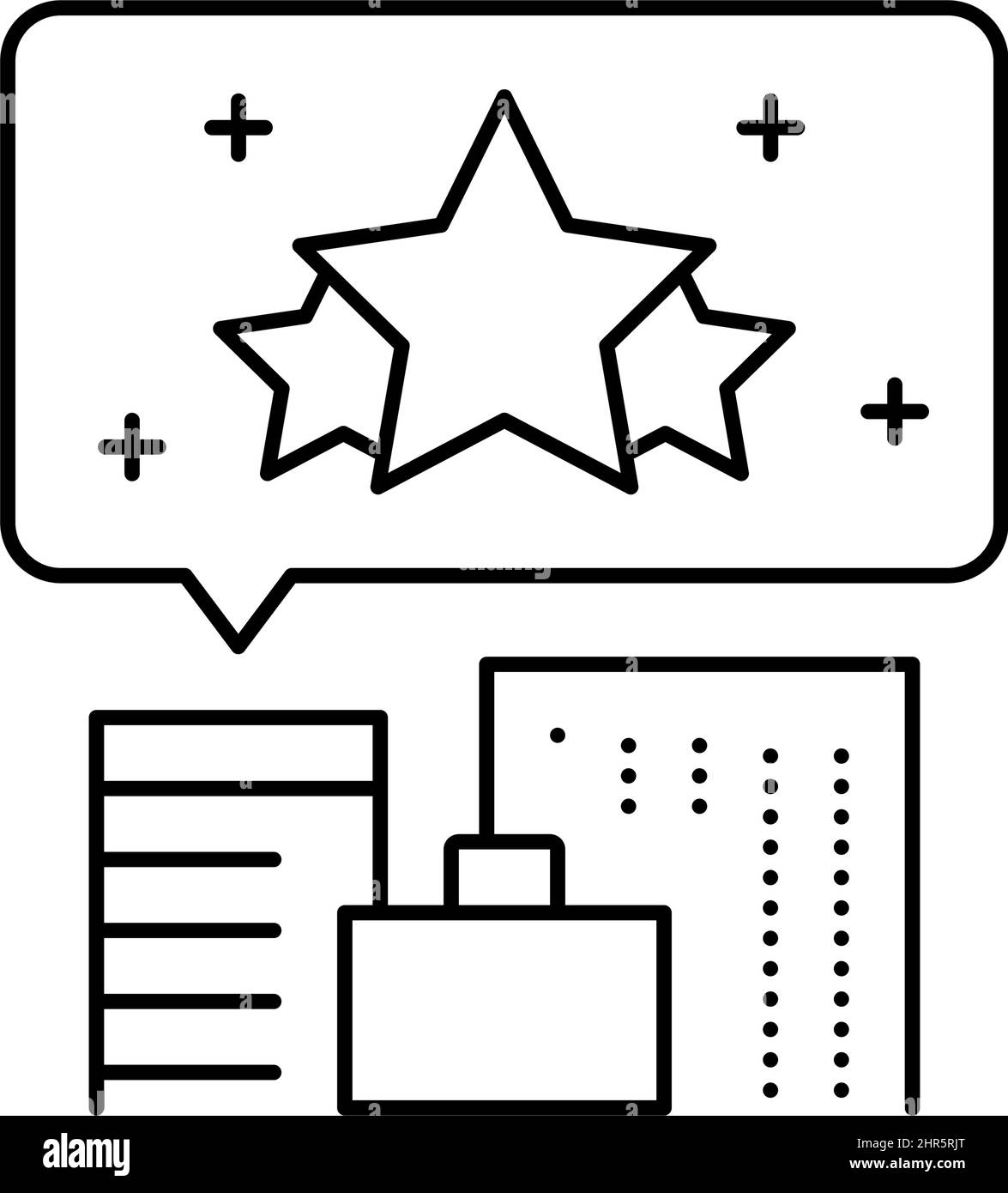 company reputation management line icon vector illustration Stock ...