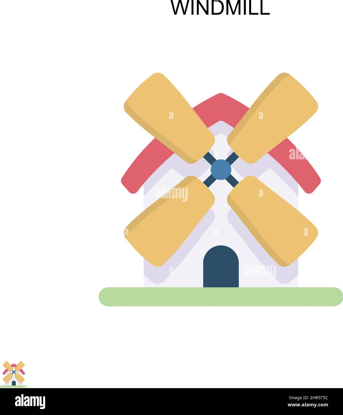 Offshore windfarm electricity Stock Vector Images - Alamy