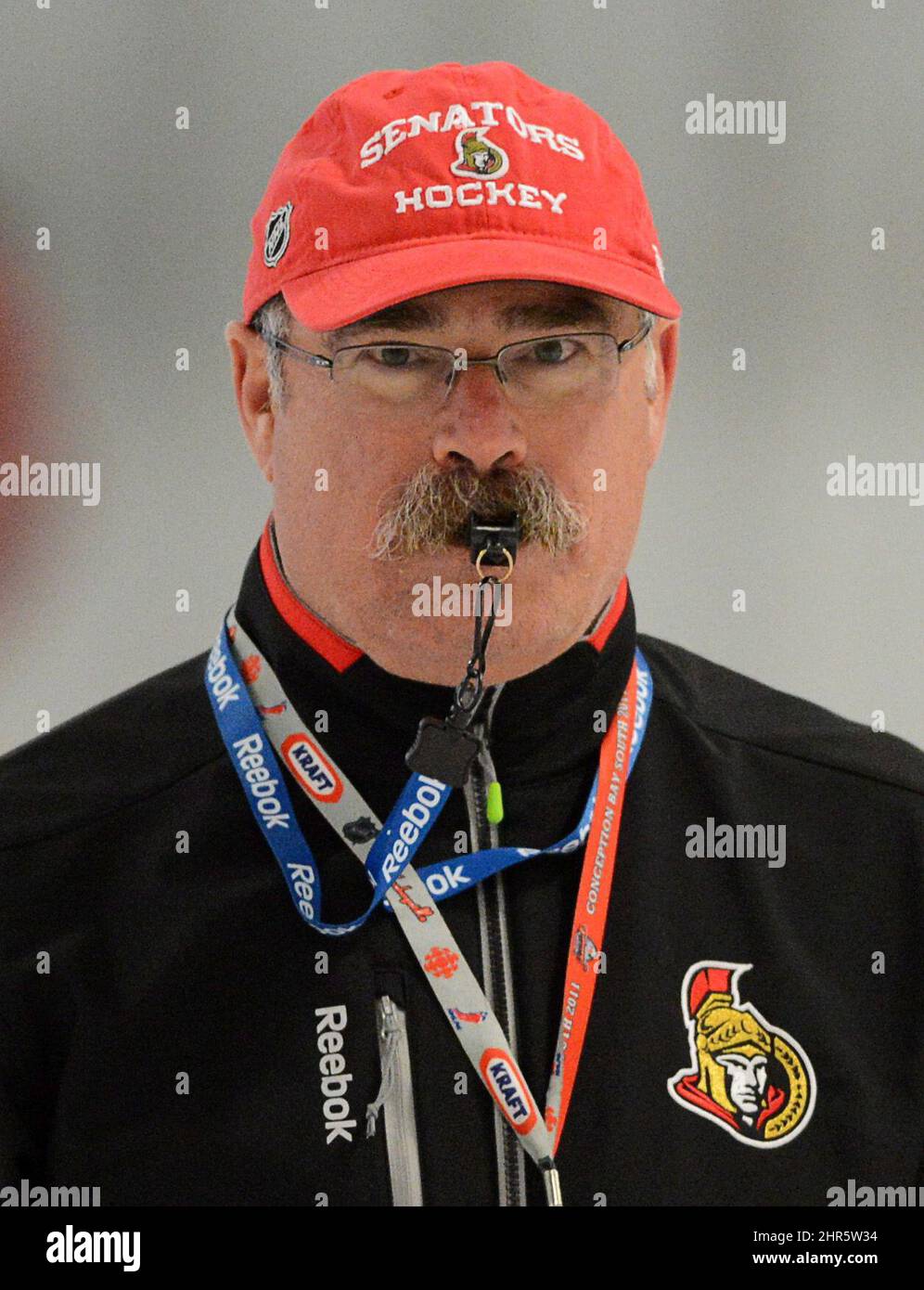 Ottawa Senators' head coach Paul MacLean takes part in the team's NHL ...