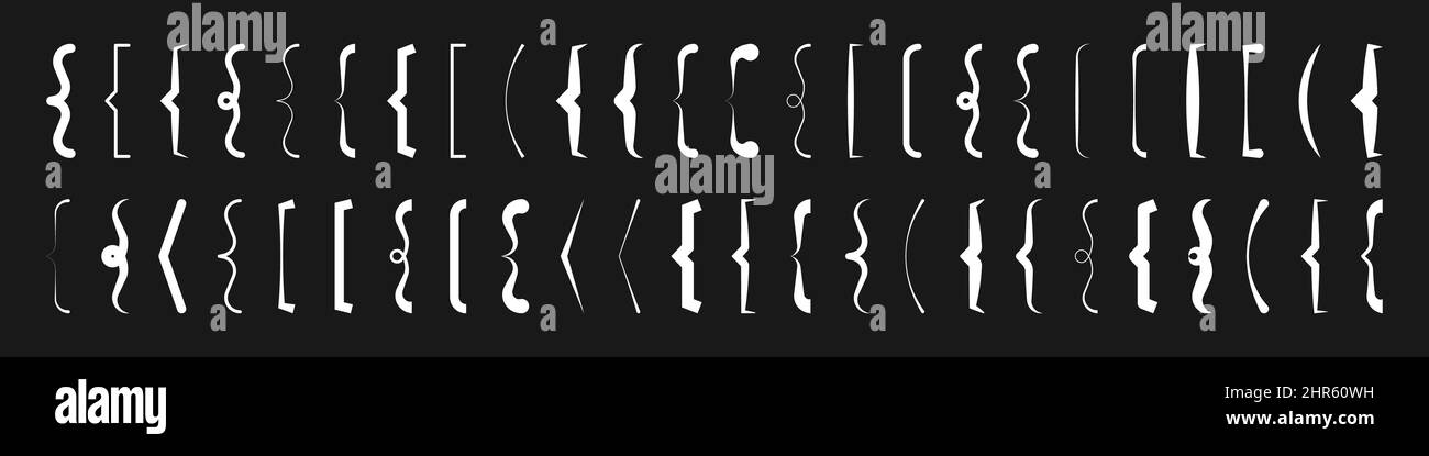 Text brackets collection, white quotation box. Curly, square and corner ...