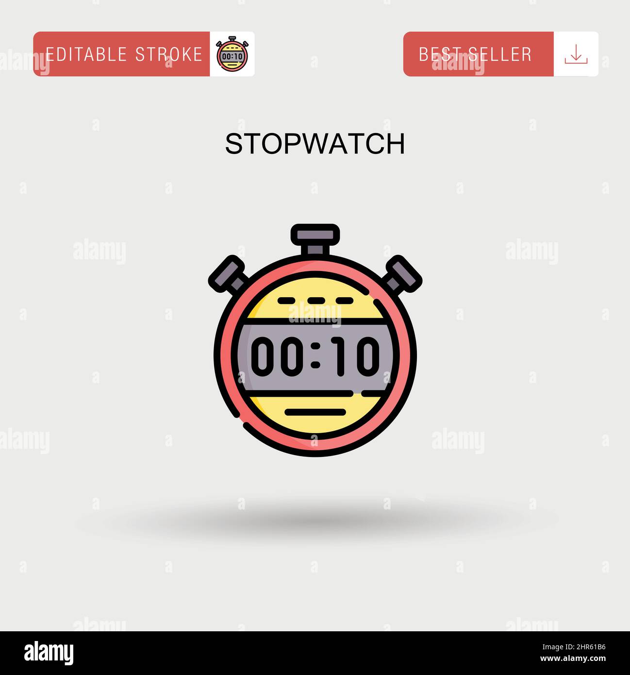 Stopwatch Simple vector icon Stock Vector Image & Art - Alamy