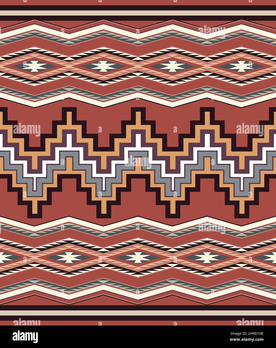 Original Seamless Navajo pattern made in vector. Geometric design ...