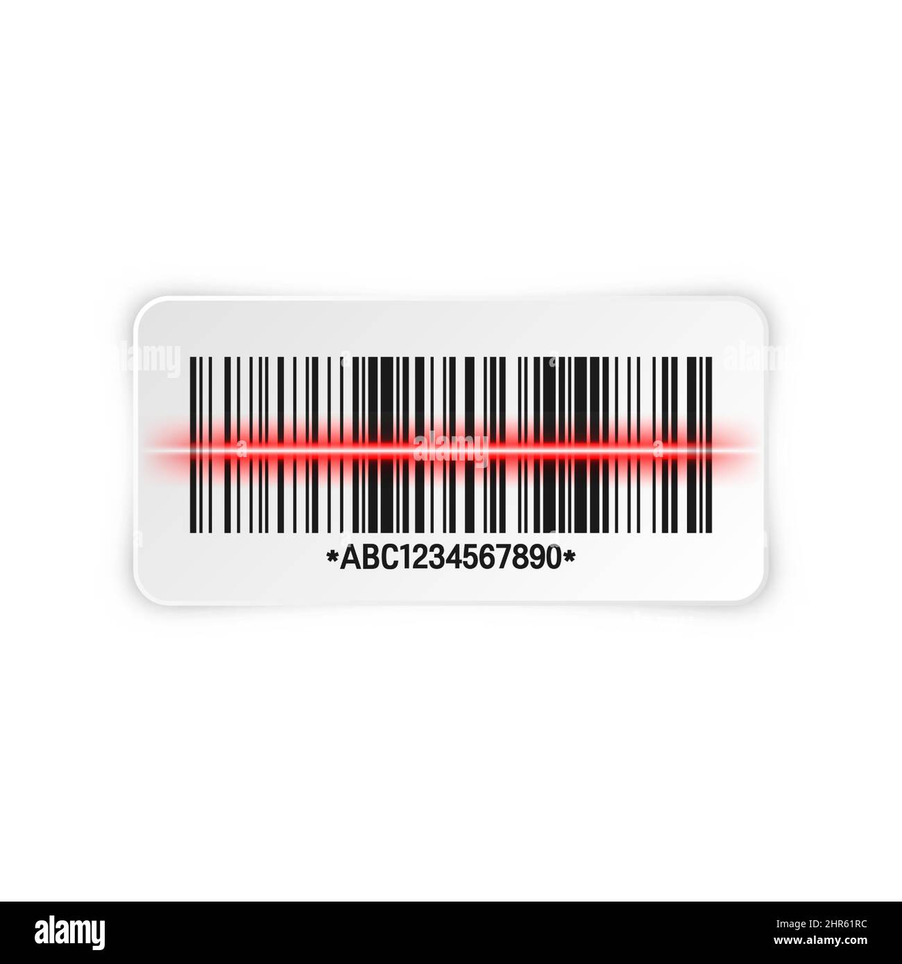 Realistic barcode sticker. Identification tracking code. Serial number ... Realistic barcode sticker. Identification tracking code. Serial number ...