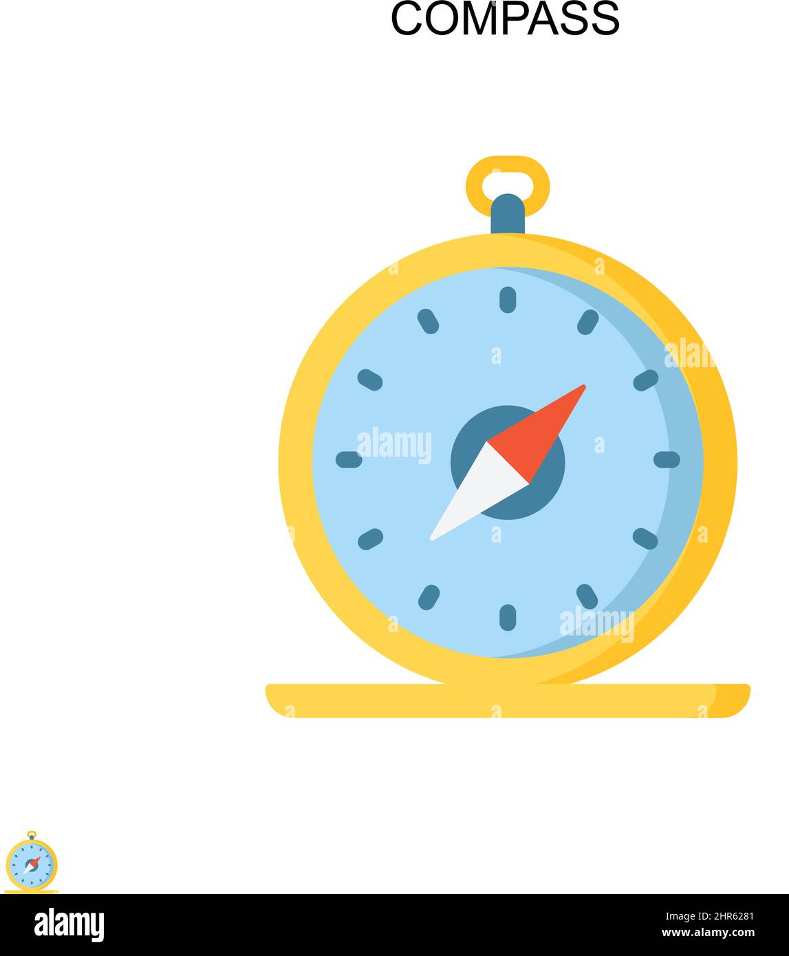 Simple compass rose hi-res stock photography and images - Alamy