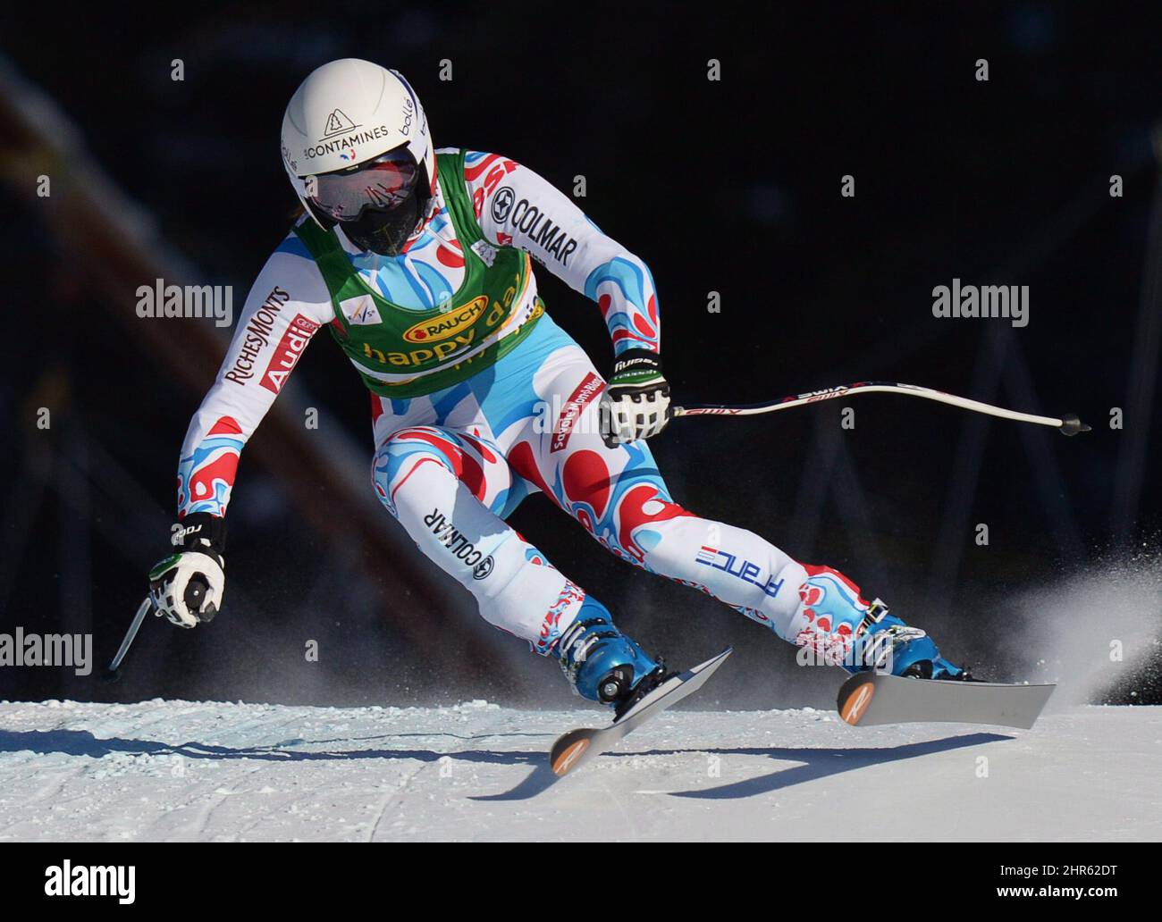 Marie Marchand-Arvier of France races during the women's World Cup ...