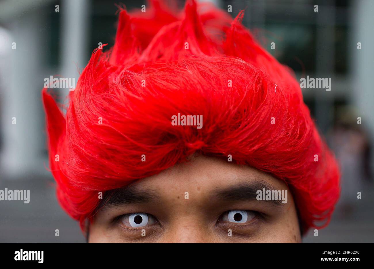Dressed as Akuma from Street Fighter, Addy Davies, of Nanaimo, B.C ...