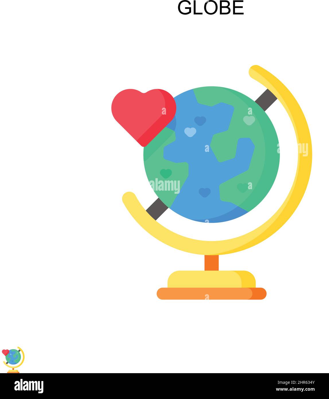 Simple globe Cut Out Stock Images & Pictures - Alamy