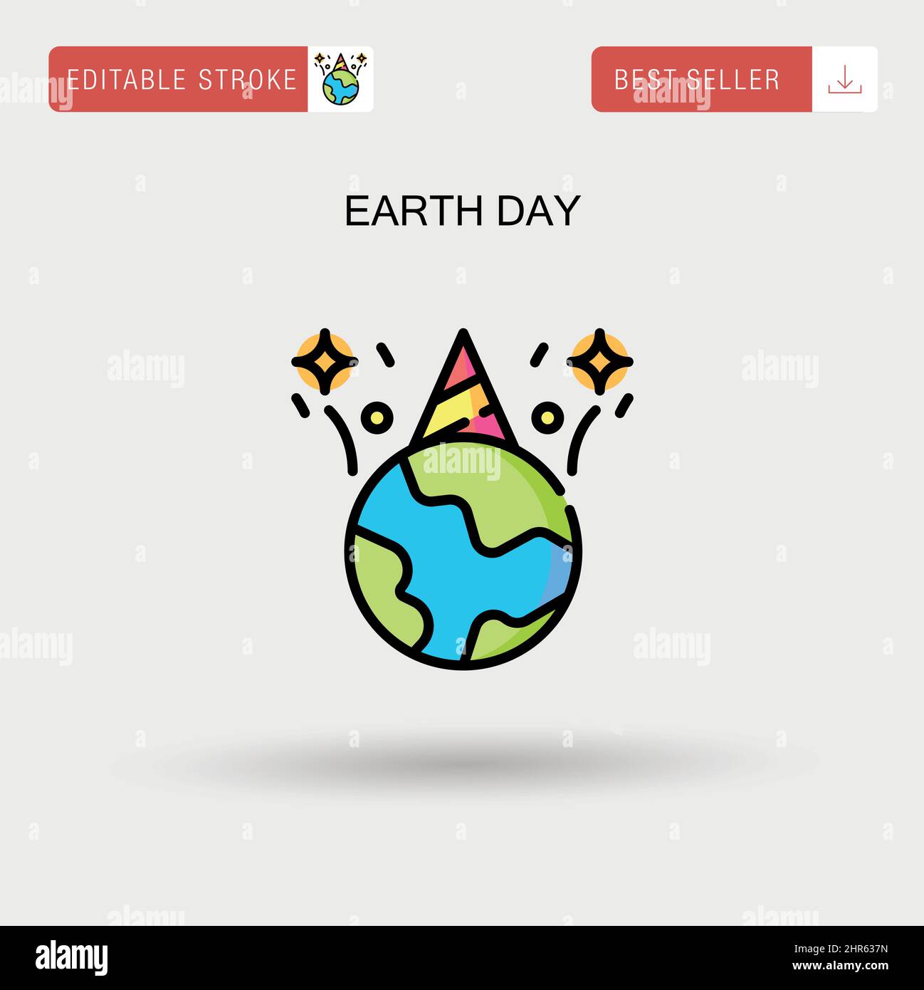 Earth day icon hi-res stock photography and images - Alamy