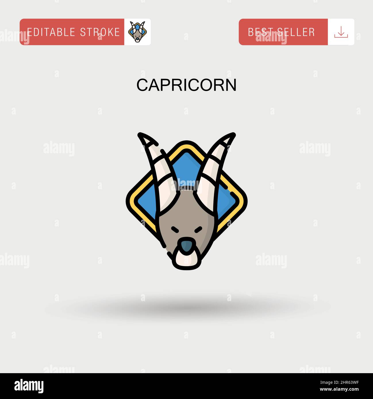 Capricorn logo hi-res stock photography and images - Alamy
