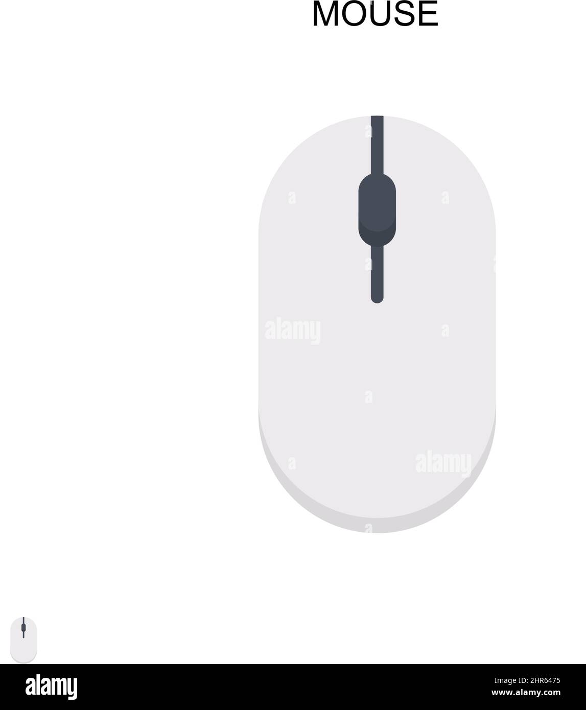 Mouse Simple vector icon. Illustration symbol design template for web ...