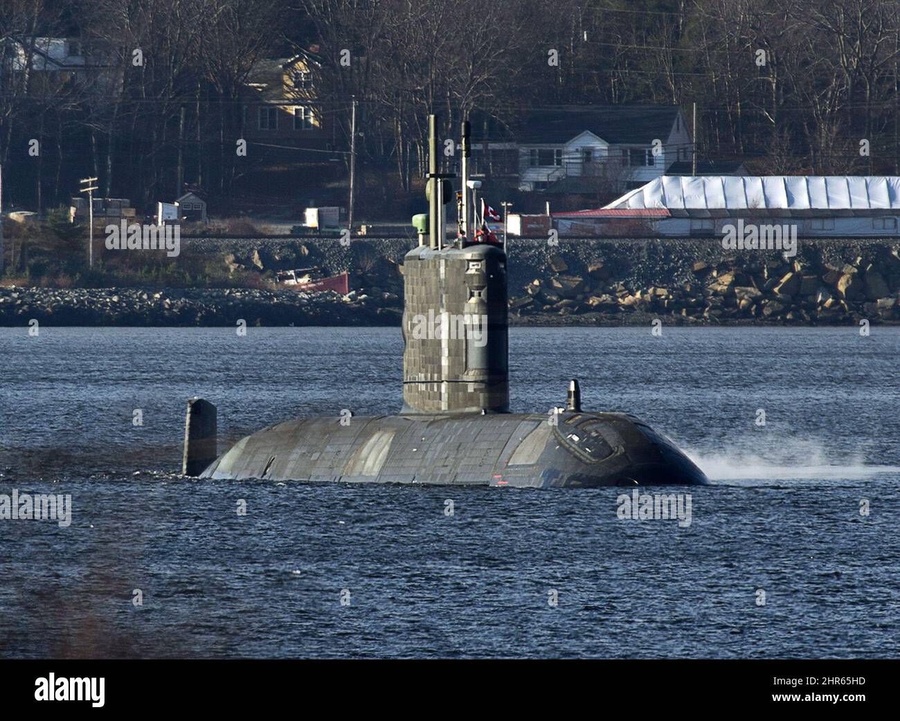 HMCS Windsor, one of Canada's Victoria-class submarines, performs sea ...