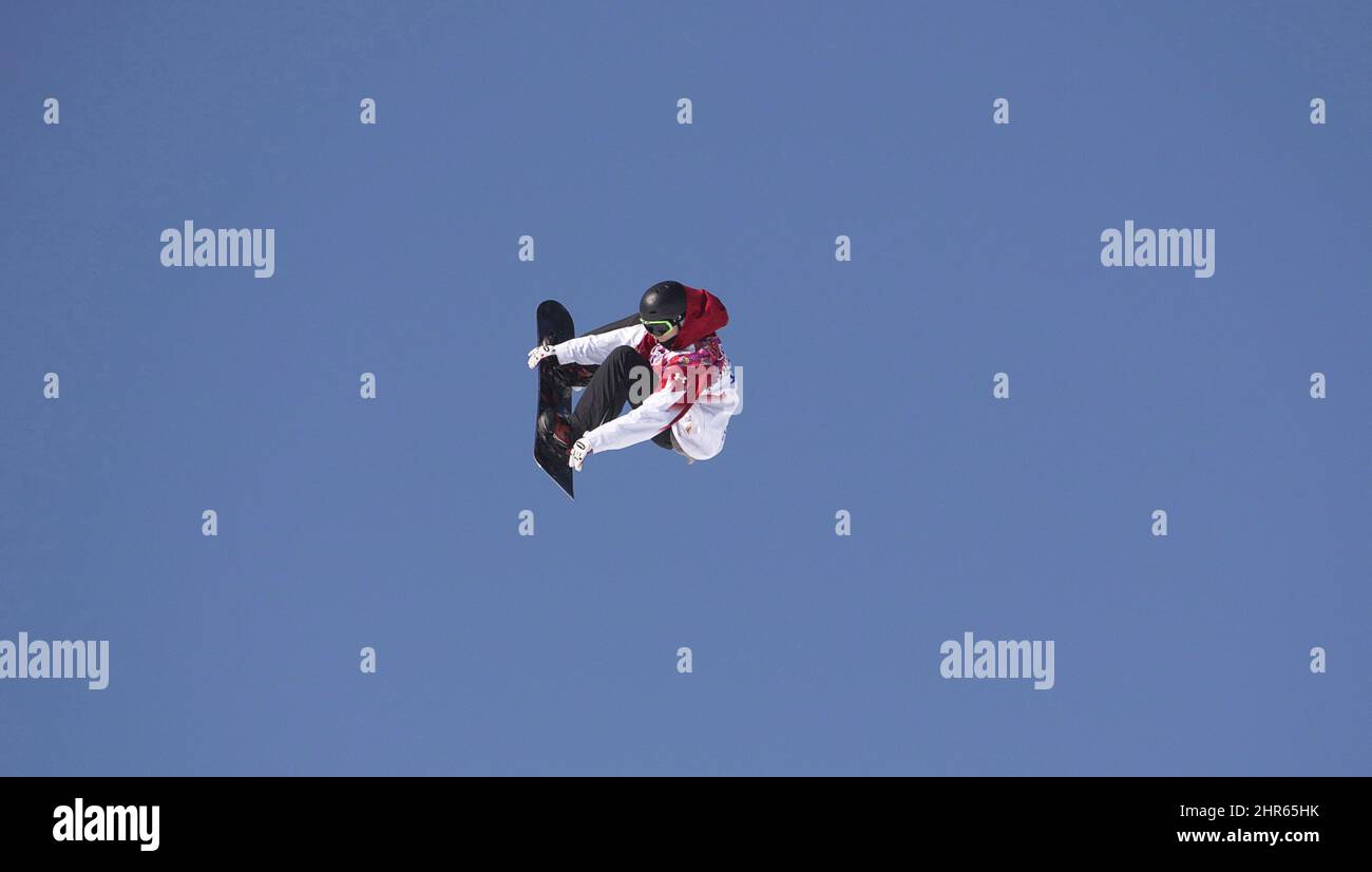 Canada's Maxence Parrot flies through the air during a qualification ...