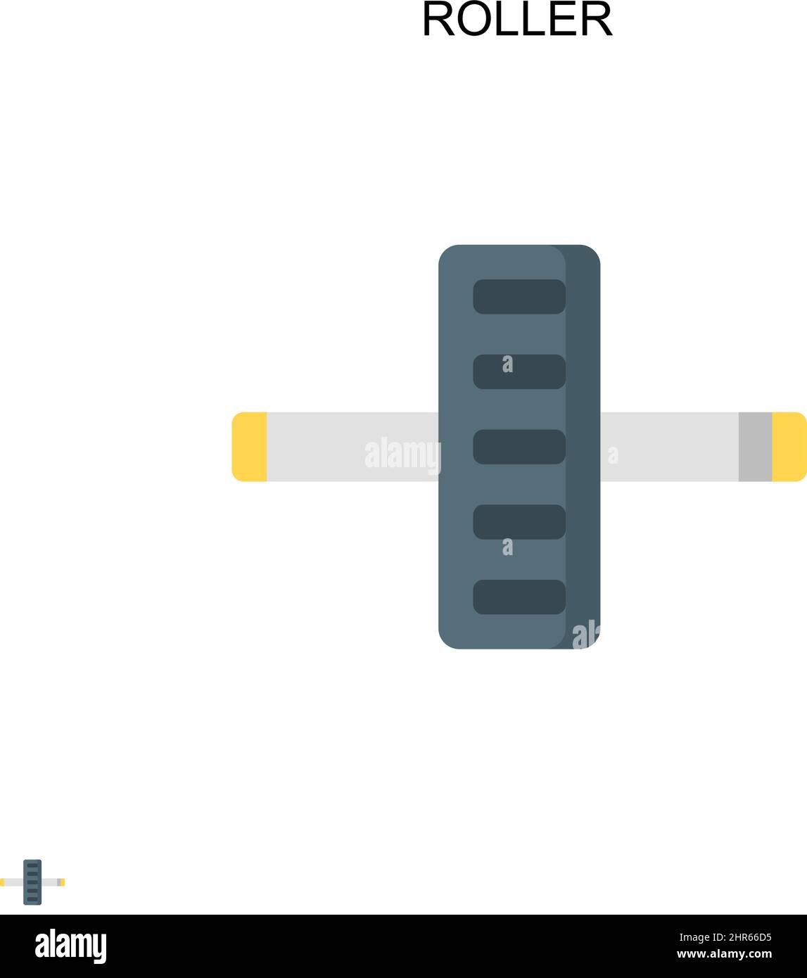 Roller Simple vector icon. Illustration symbol design template for web ...