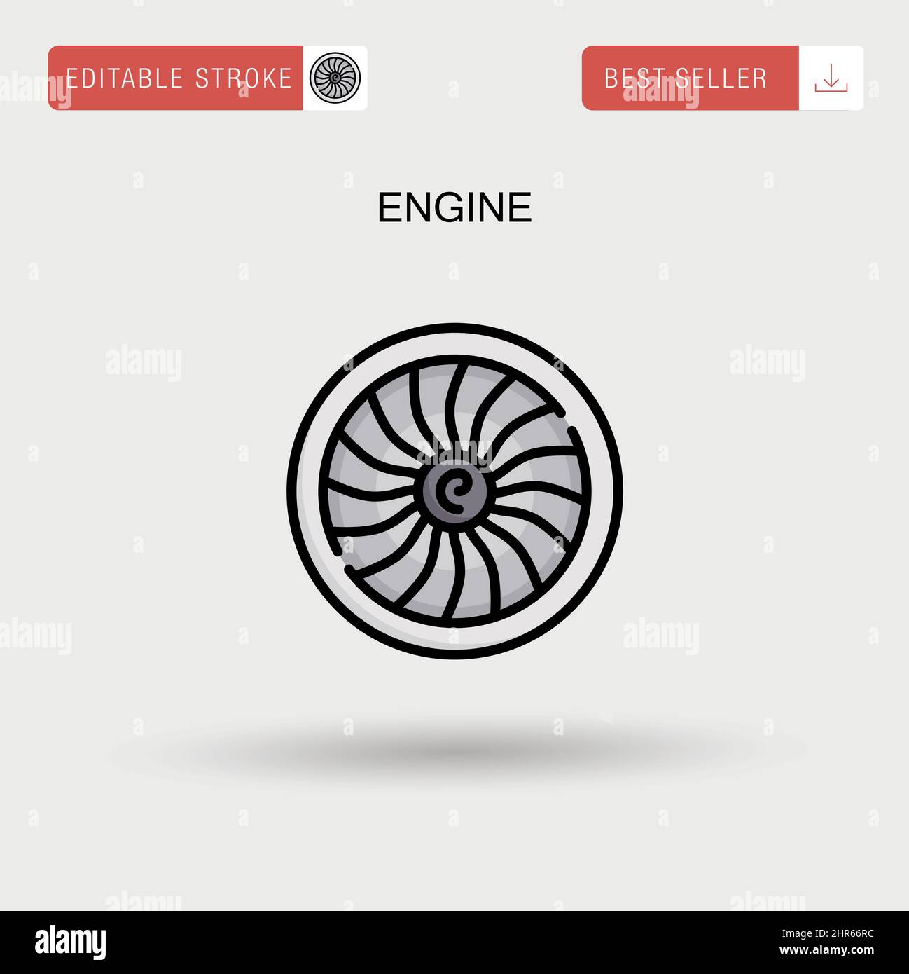 Engine Simple vector icon Stock Vector Image & Art - Alamy