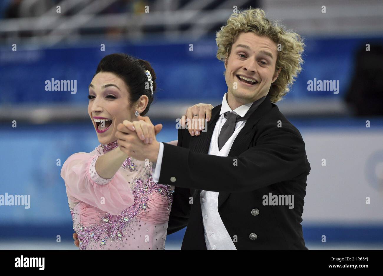Meryl Davis and Charlie White of the United States perform their short ...