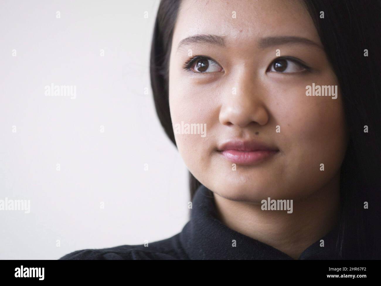 Pianist Karin Kei Nagano poses in Montreal, Tuesday, February 18 2014, to promote her first ...