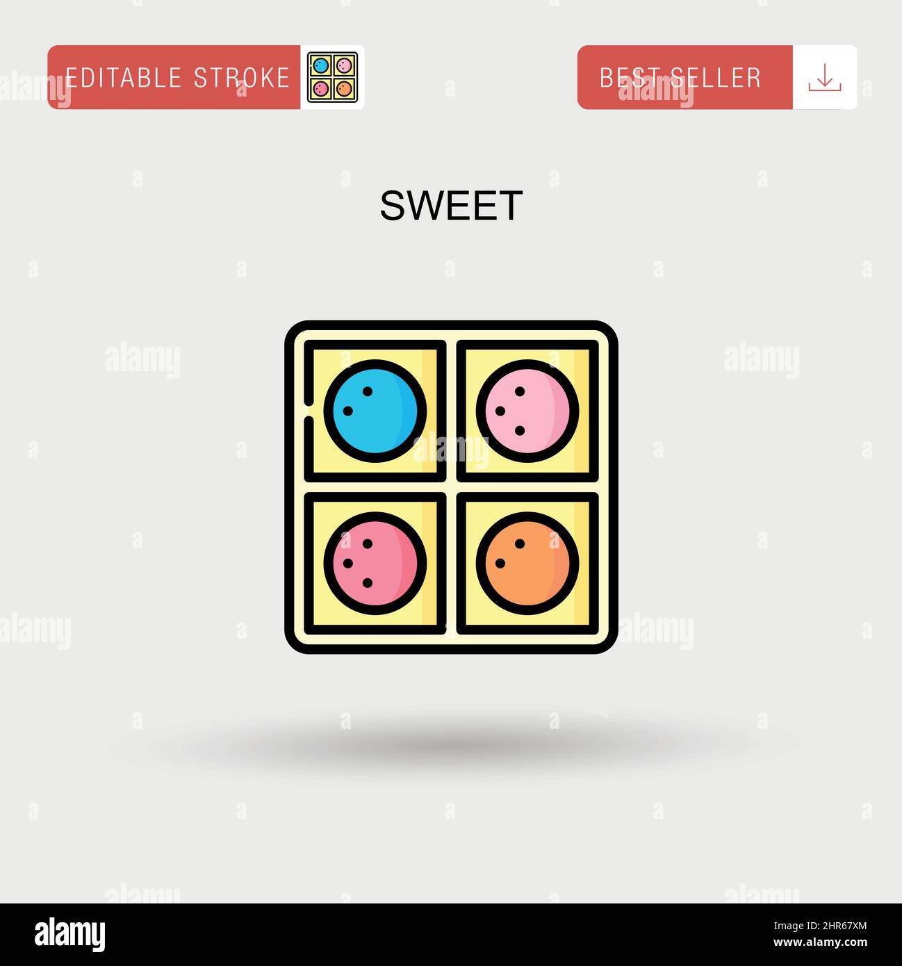 Cut and sweets Stock Vector Images - Alamy