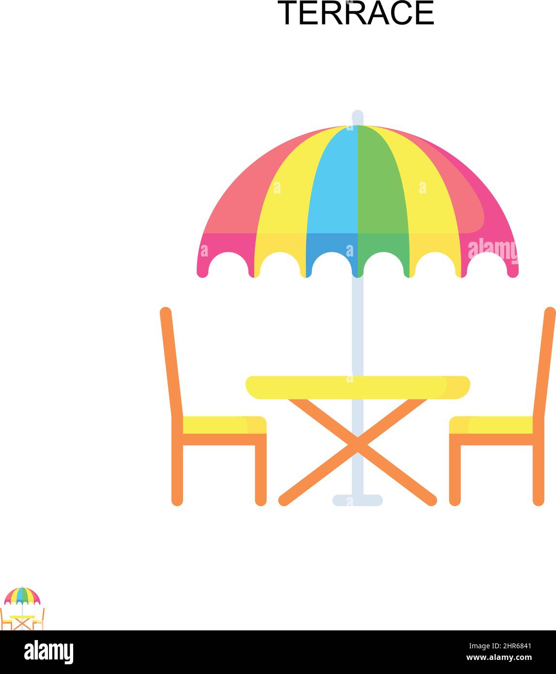 Balcony chair tree Stock Vector Images - Alamy