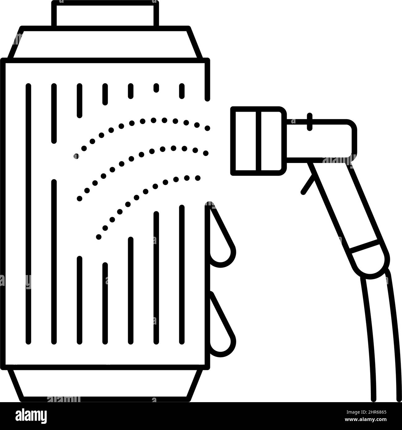 filter cleaning line icon vector illustration Stock Vector Image & Art ...