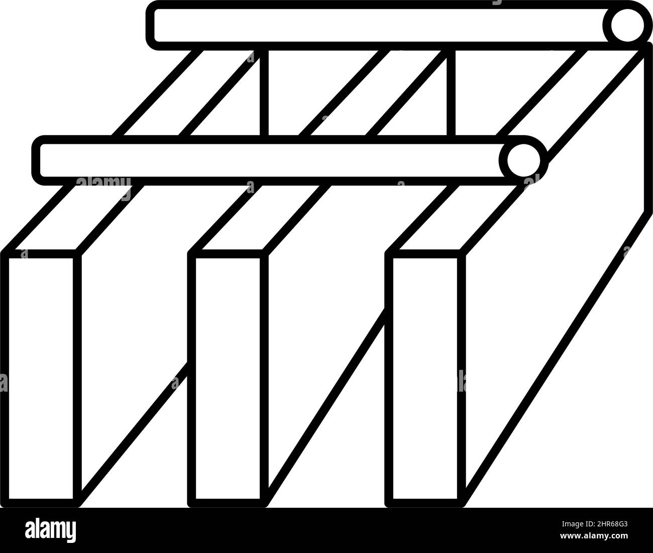 bar grating metal line icon vector illustration Stock Vector Image ...