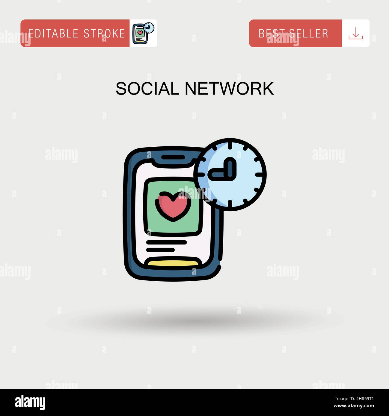 Social media networking smartphone Stock Vector Images - Alamy