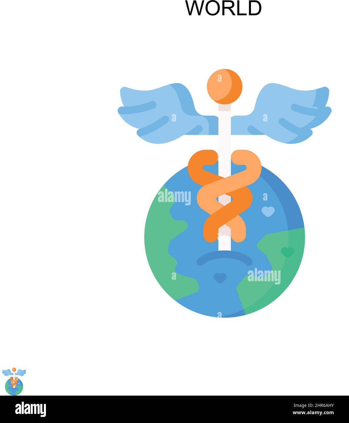 World Simple vector icon. Illustration symbol design template for web ...