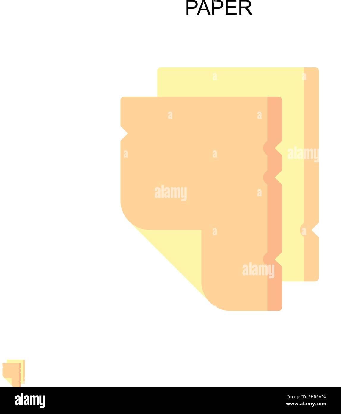 Paper Simple vector icon. Illustration symbol design template for web ...