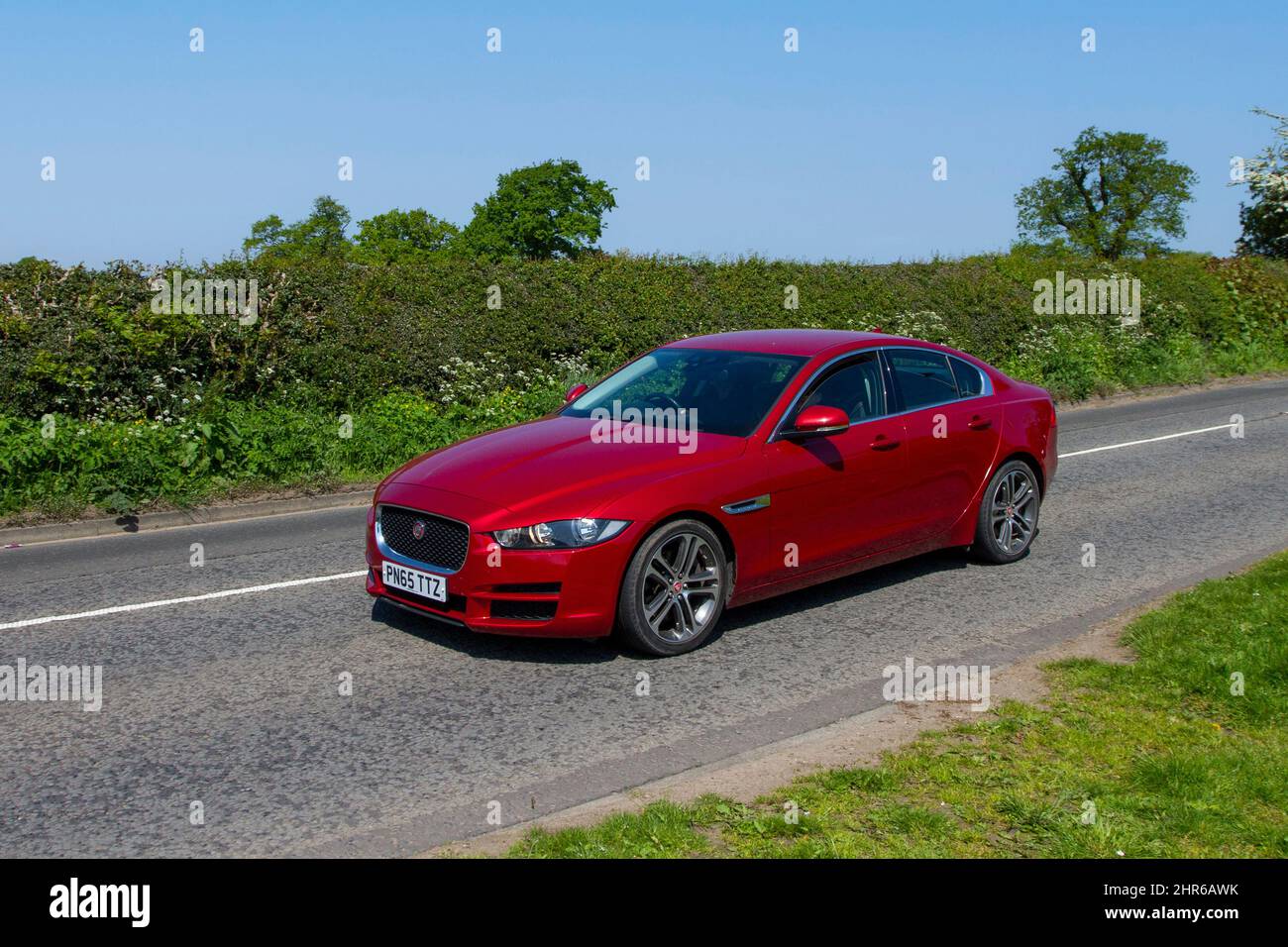 2015 red Jaguar XE R-Sport 1999cc 8 speed manual en-route to ...