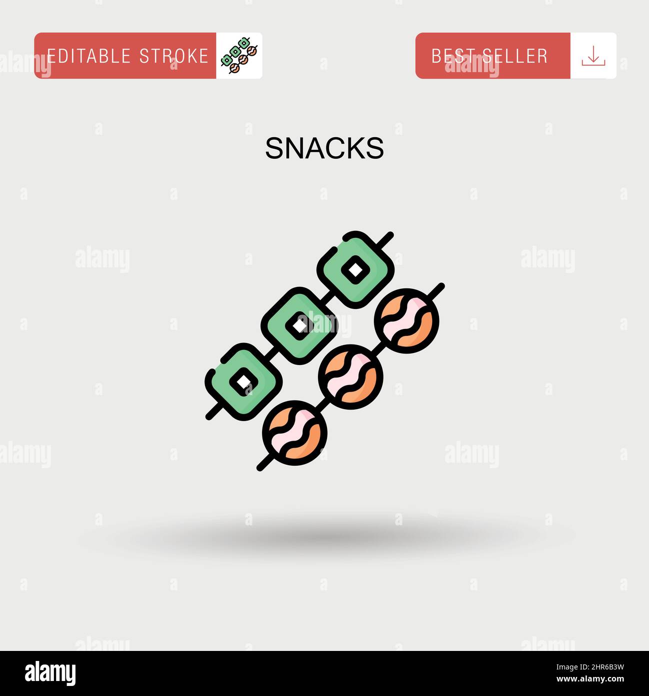 Table snacks Stock Vector Images - Alamy