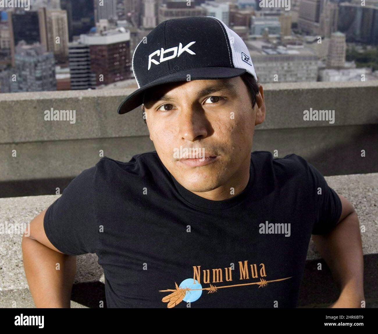 Canadian actor Adam Beach is photographed as he hangs out in the ...