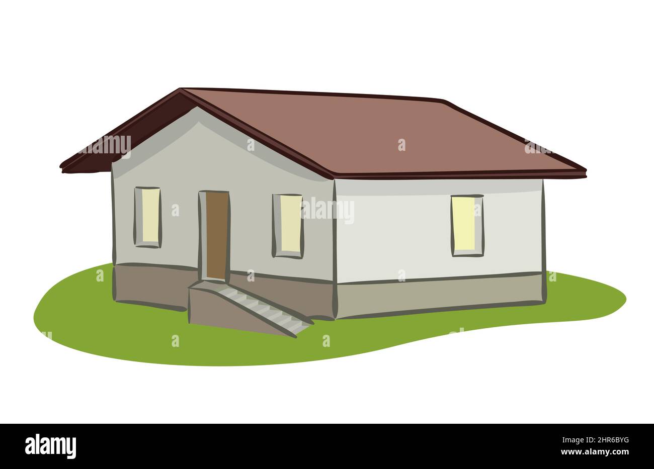 vector small house - illustration Stock Vector Image & Art - Alamy