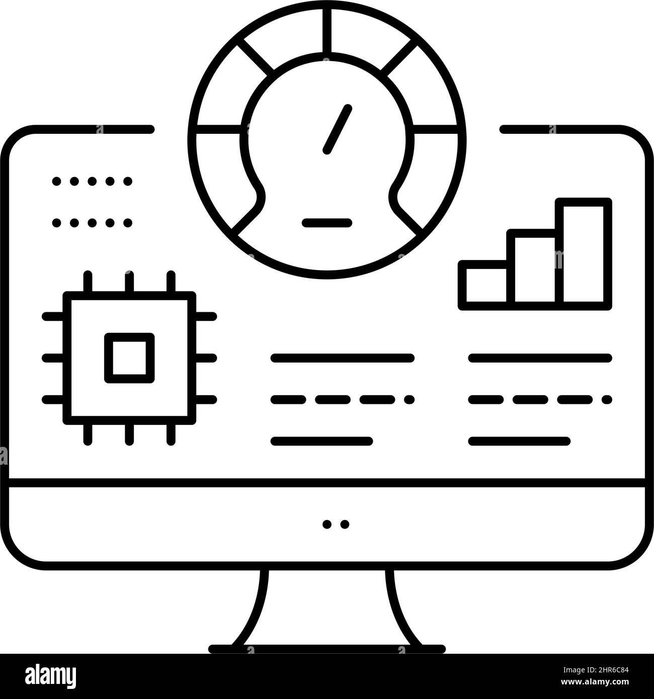 testing semiconductor manufacturing line icon vector illustration Stock ...