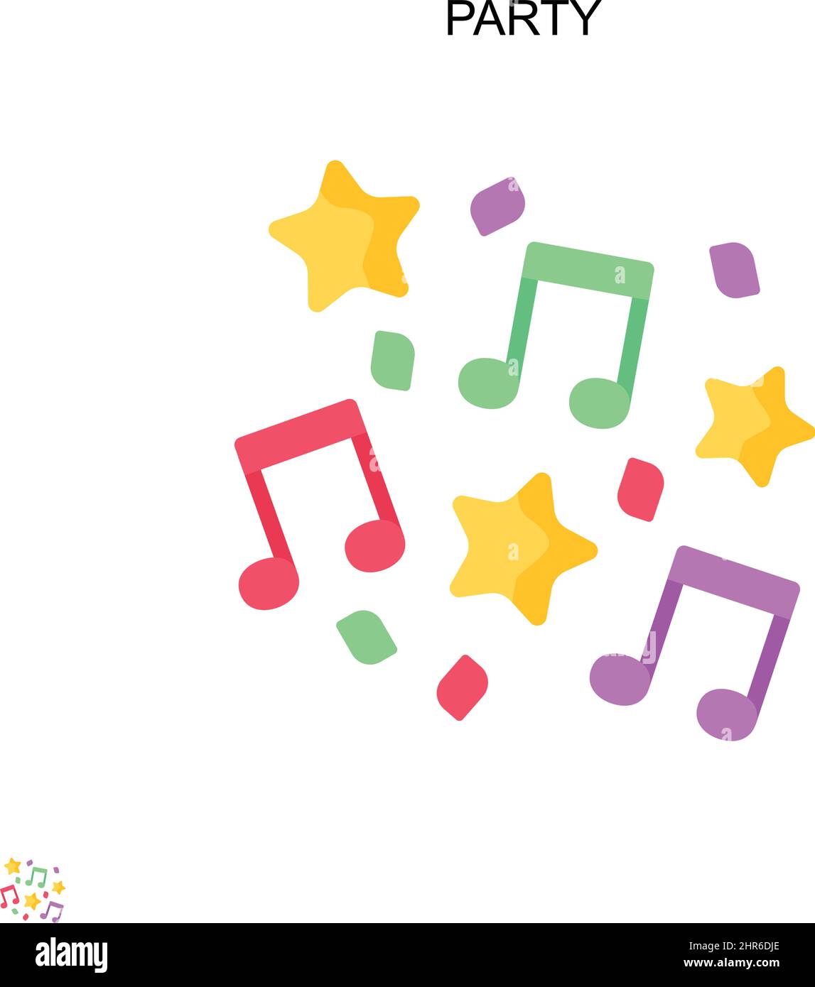 Party Simple vector icon. Illustration symbol design template for web ...