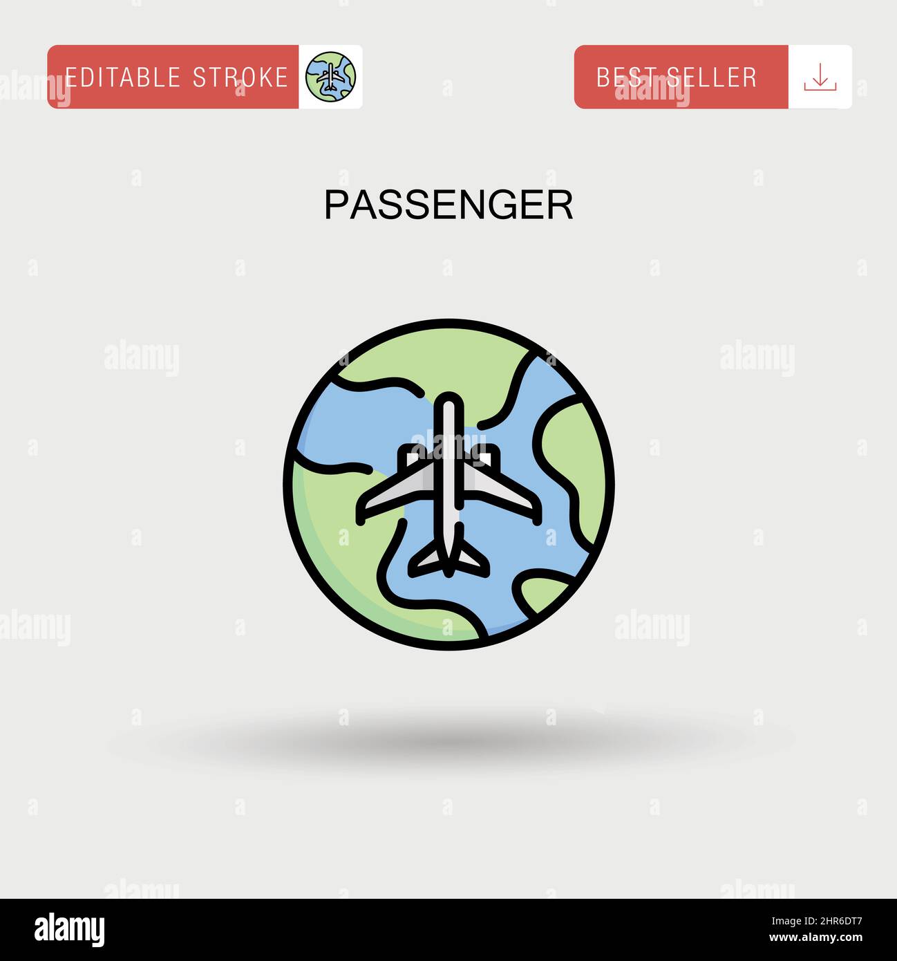 Passenger Simple vector icon Stock Vector Image & Art - Alamy