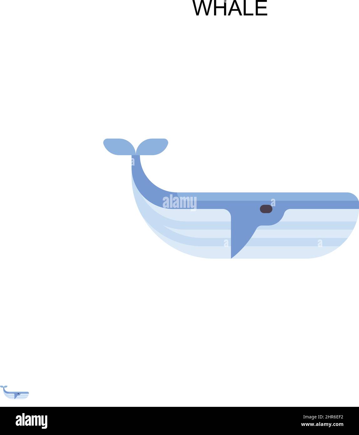 Whale Simple vector icon. Illustration symbol design template for web ...