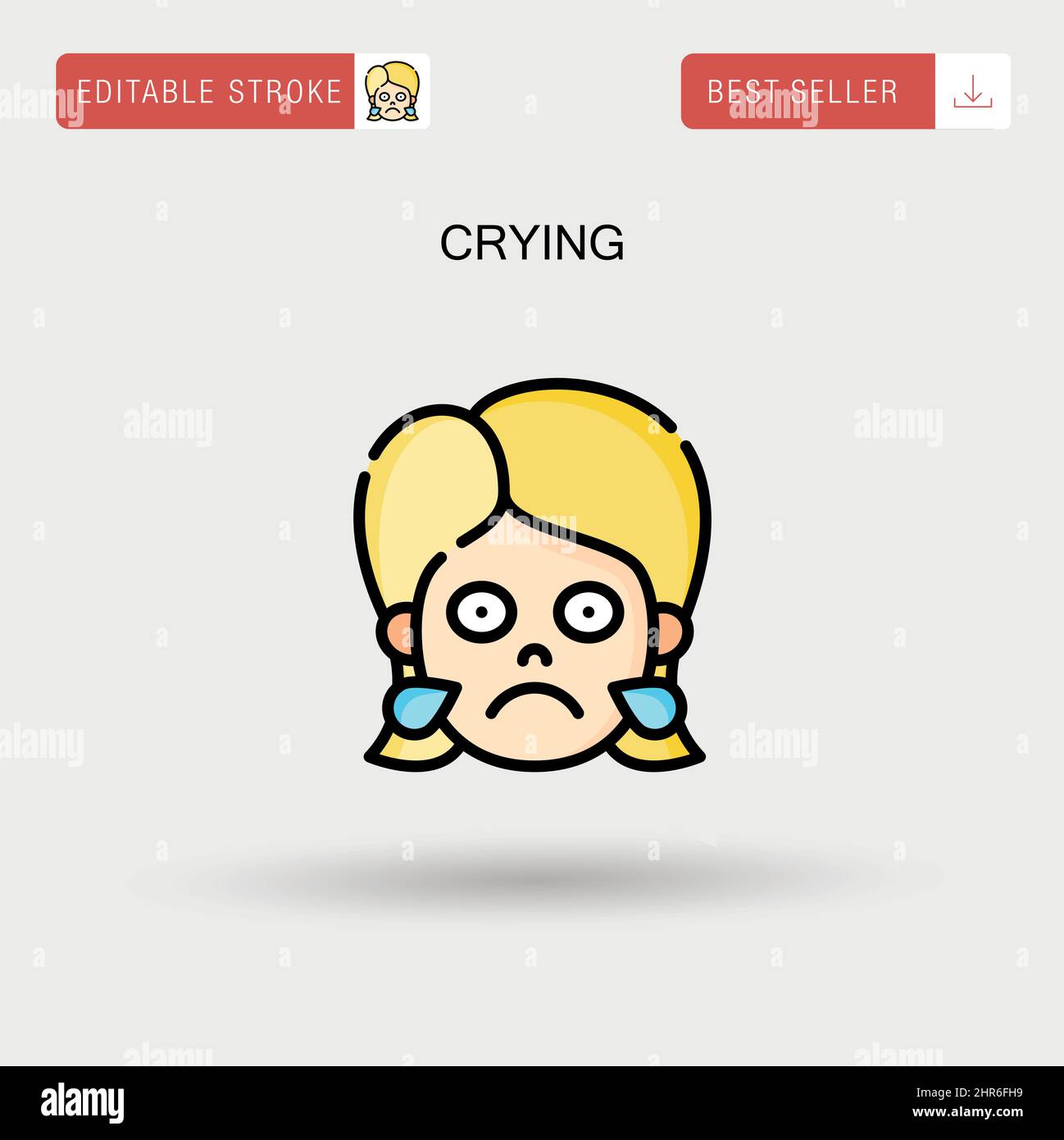 Child crying Stock Vector Images - Alamy