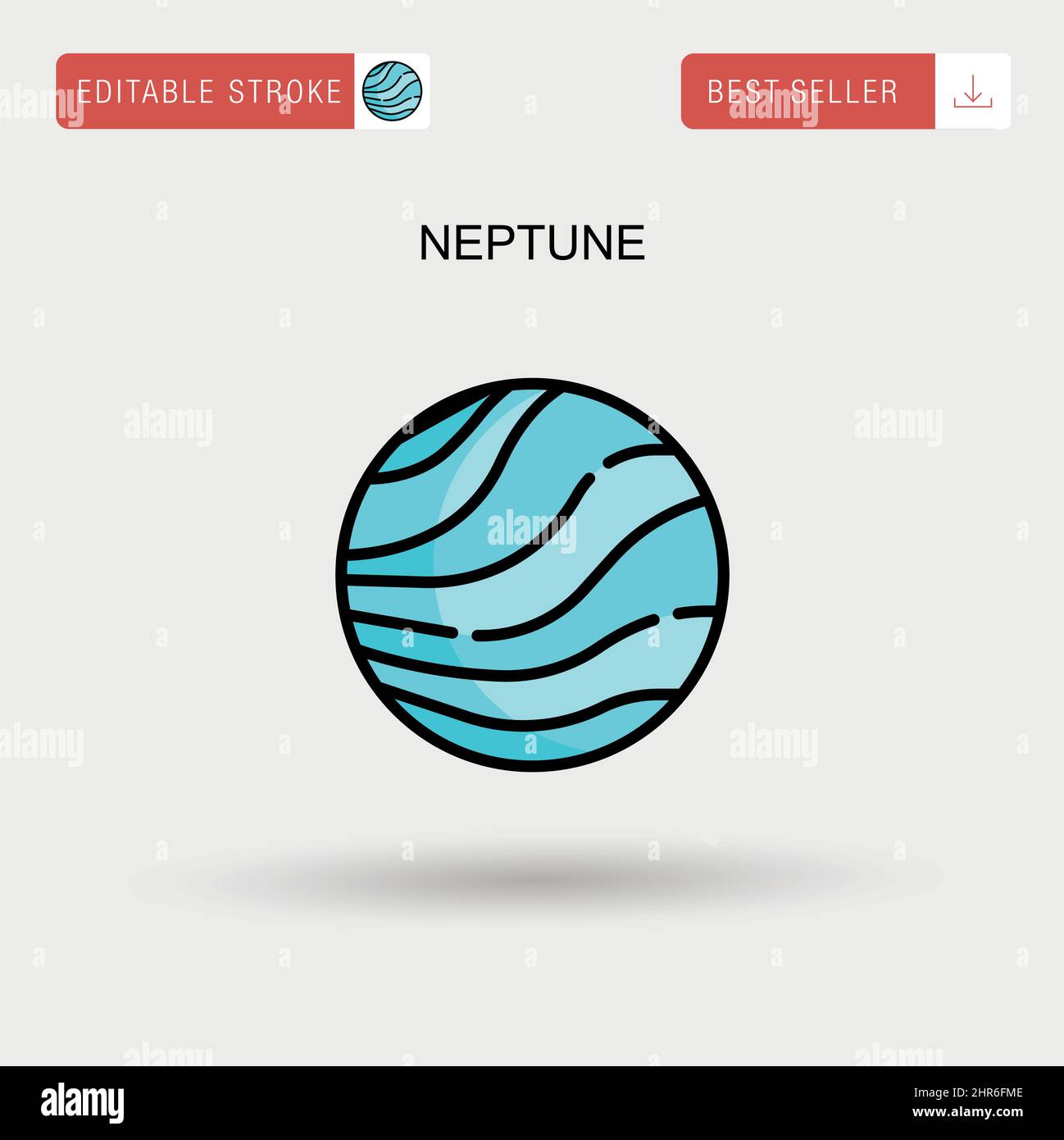 Neptune with satellite hi-res stock photography and images - Alamy