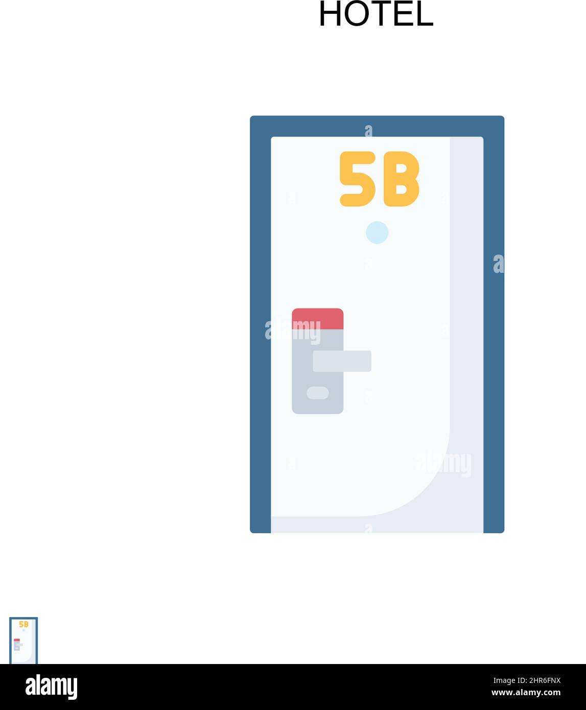 Hotel Simple vector icon. Illustration symbol design template for web ...