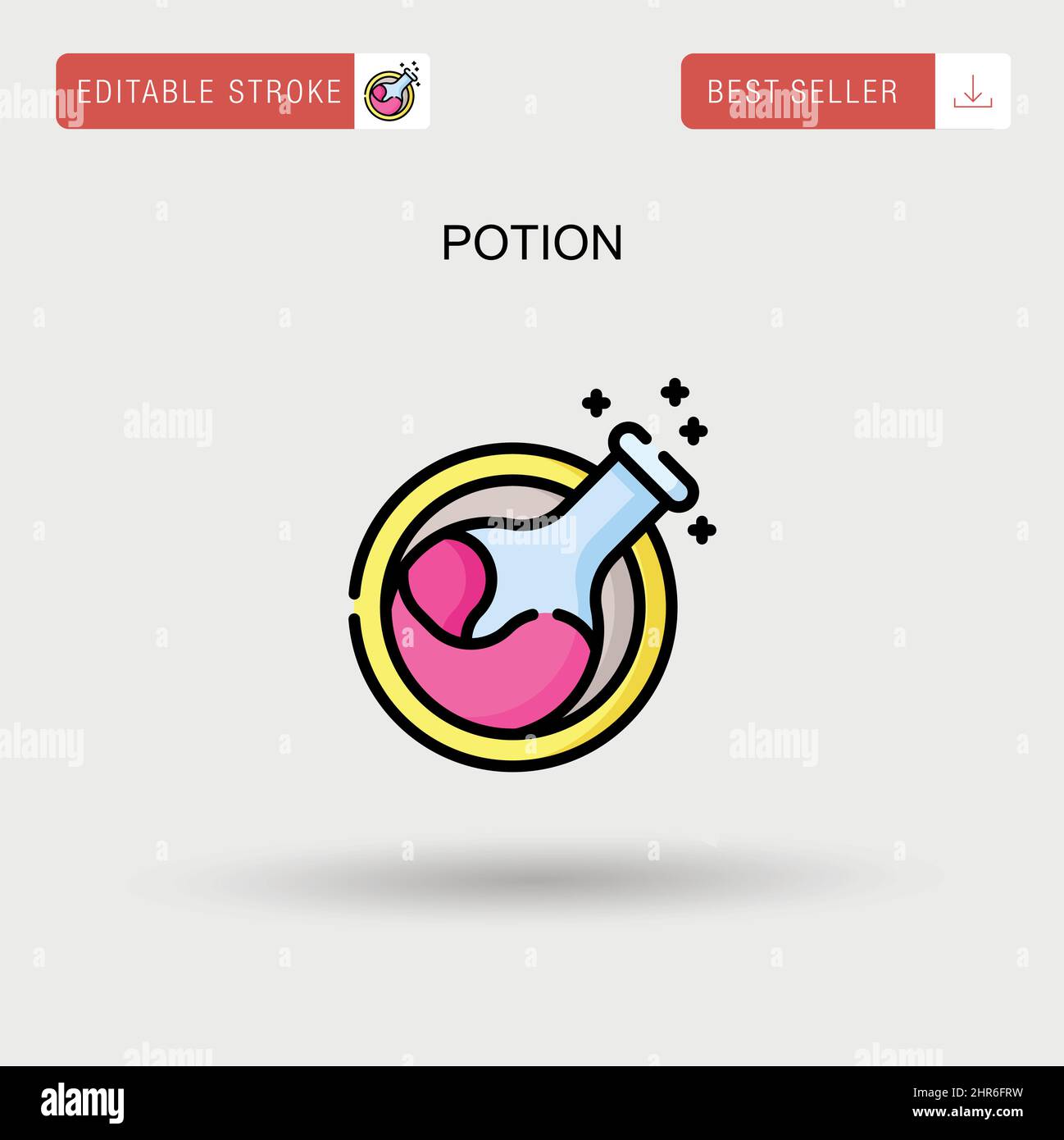 Magic game elixir potion Stock Vector Images - Alamy